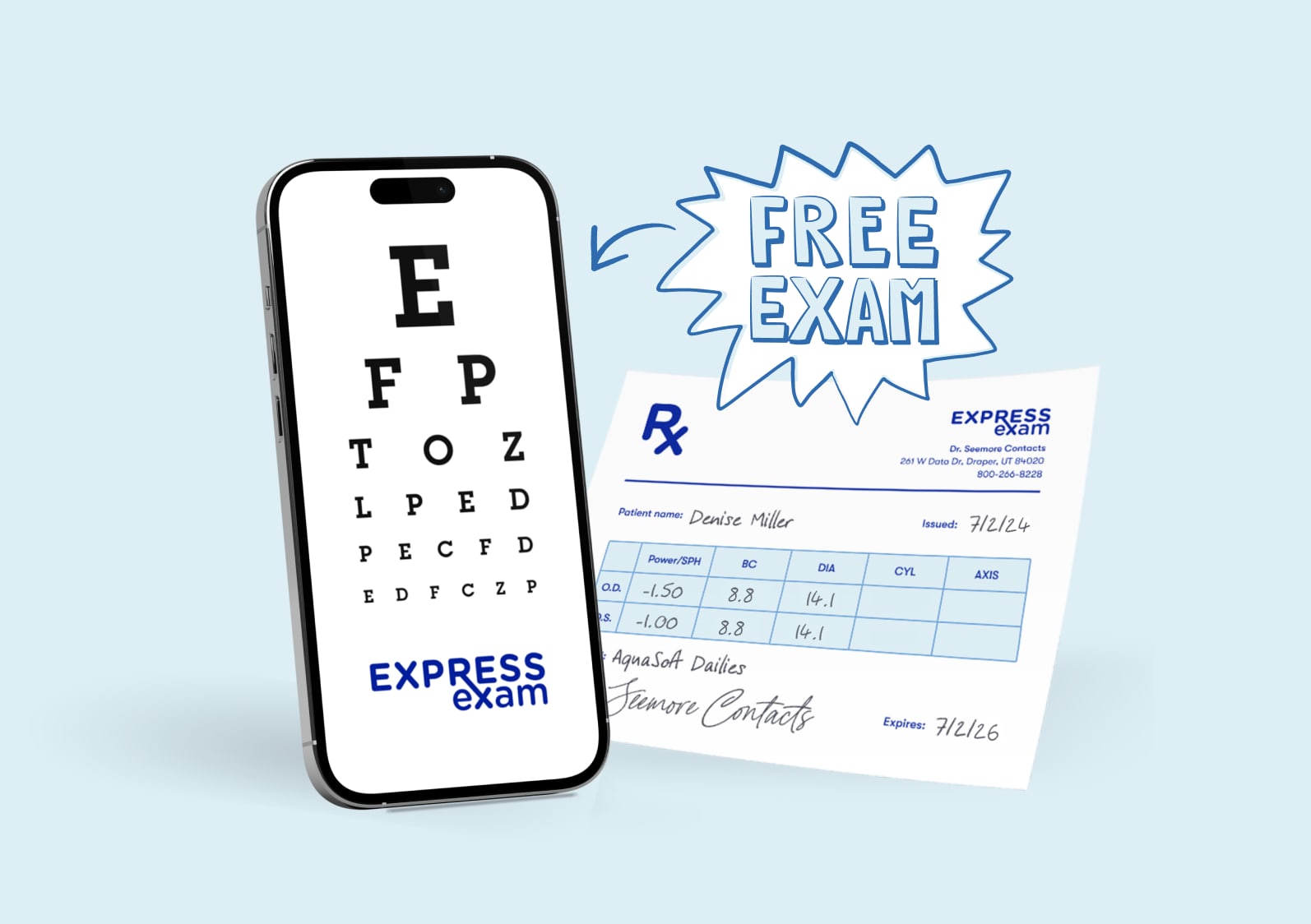 Online Vision Exam | 1-800 Contacts
