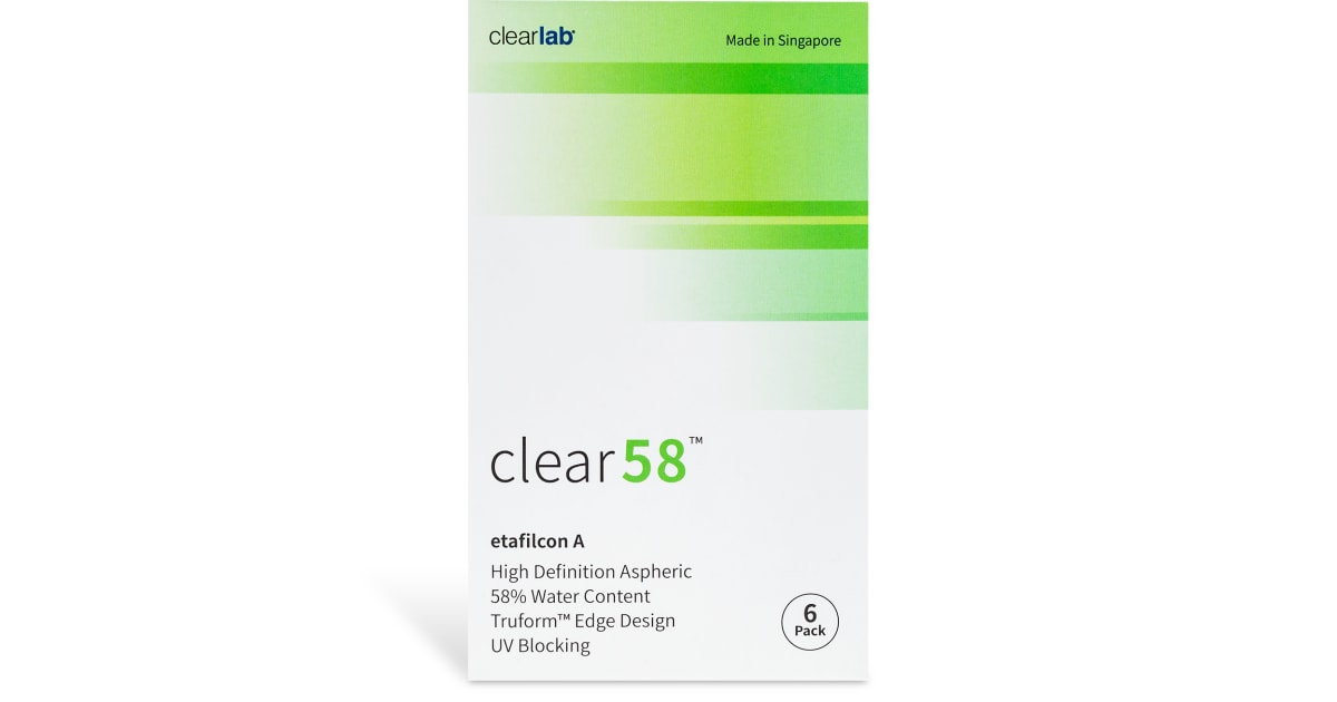 Clear 58 Contact Lenses | 1-800 Contacts
