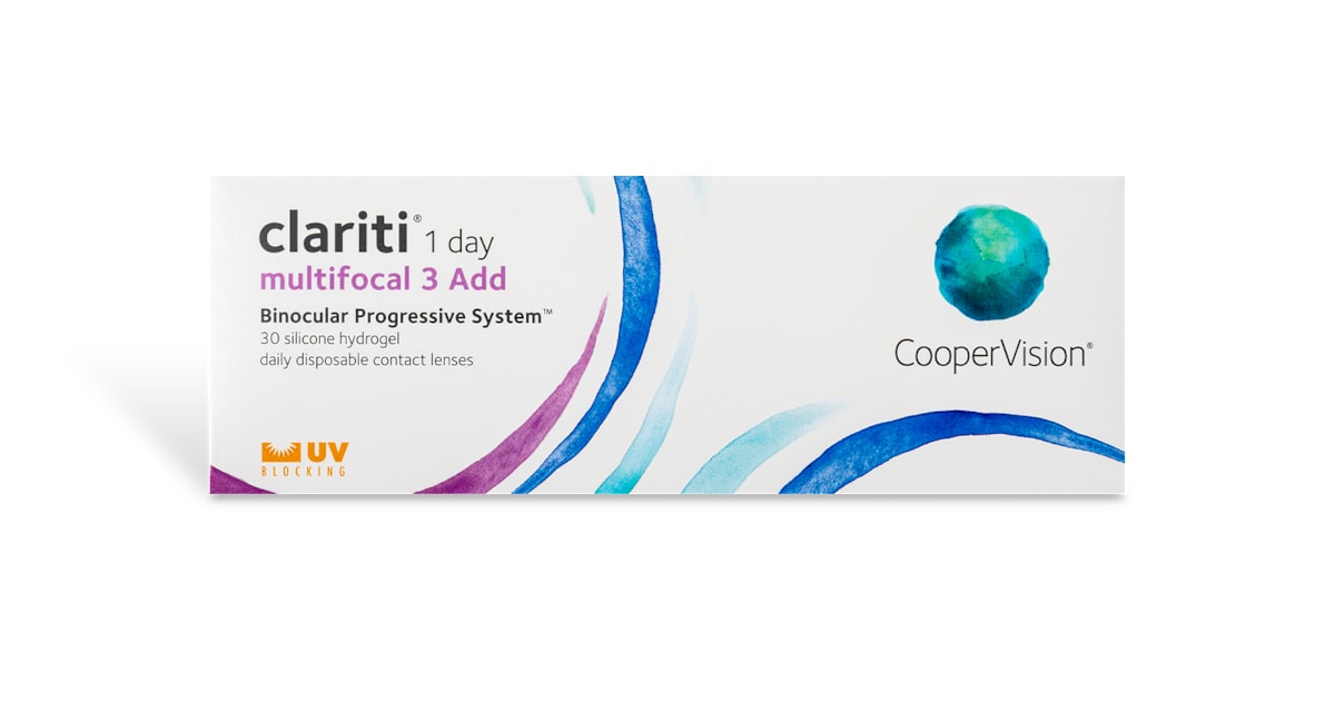Clariti 1-Day MultifocalUV 3 Add 30 Pack | 1-800 Contacts