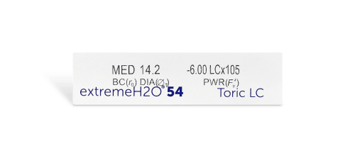 Extreme H2O 54% Toric LC Contact Lenses | 1-800 CONTACTS