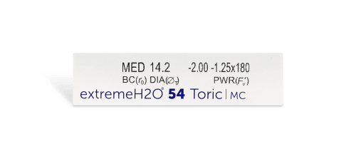 Extreme H2O 54% Toric MC Contact Lenses | 1-800 CONTACTS