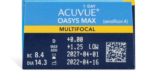 Acuvue Oasys Max 1 Day Multifocal 30 Pack Contact Lenses