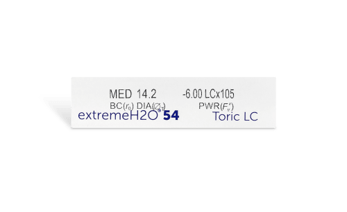 Extreme H2O 54% Toric LC Contact Lenses | 1-800 CONTACTS